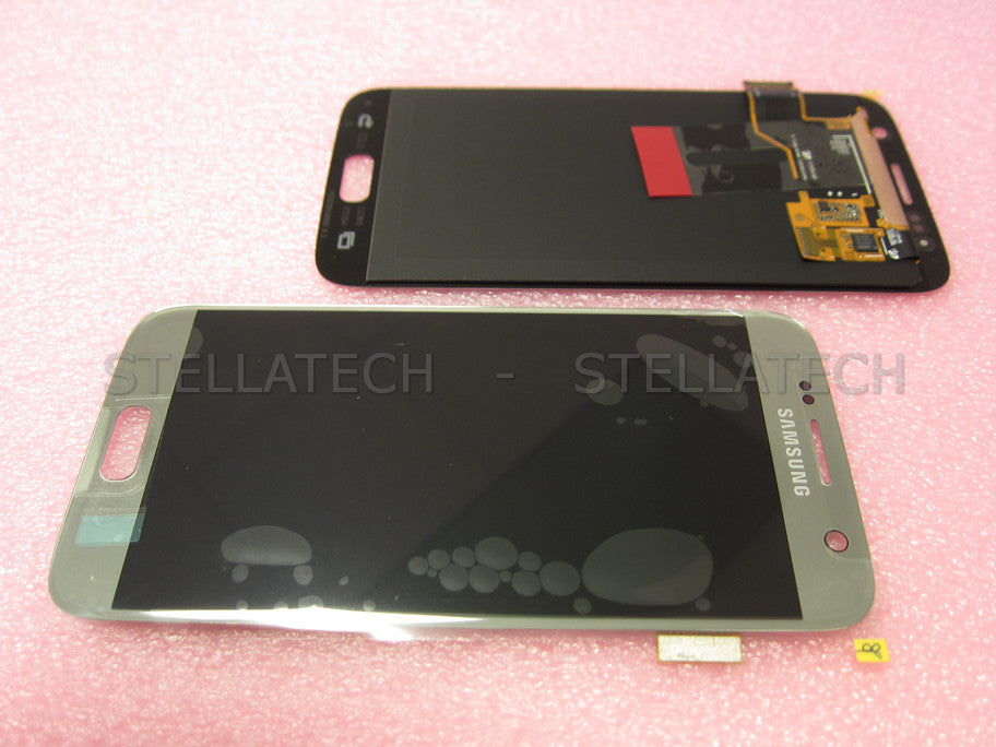 Samsung SM-G930F Galaxy S7 - Display LCD + Touchscreen Silber – repedia