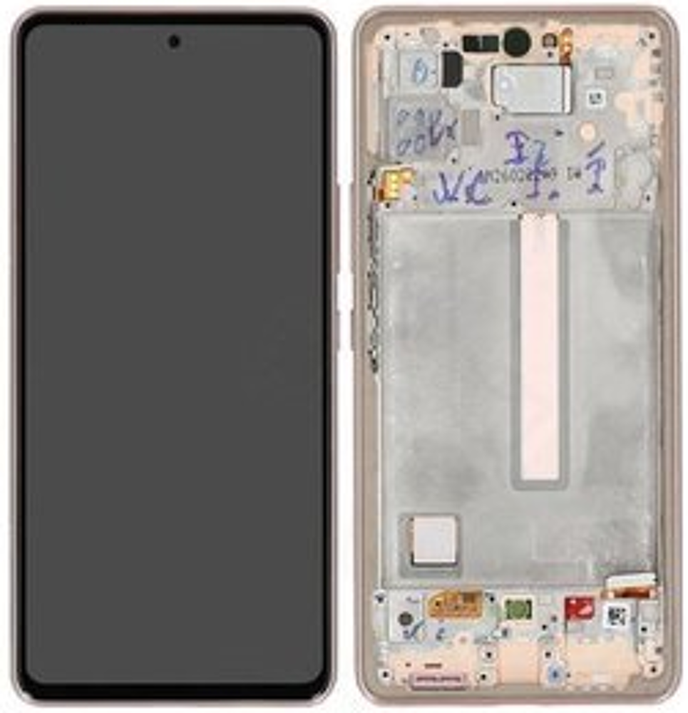 Original Samsung Galaxy A53 5G OLED Display Touch + Rahmen Orange SM-A