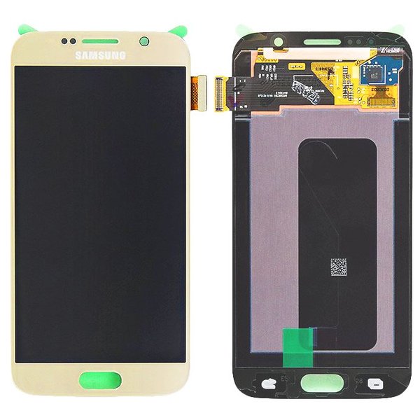 Samsung SM-G920F Galaxy S6 - Display LCD + Touchscreen Gold – repedia