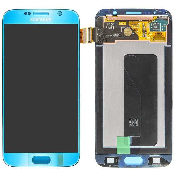 Original Samsung Galaxy S6 Display Touchscreen Blau SM-G920F