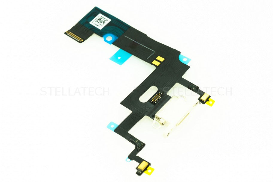 Apple iPhone XR Lightning / Dock Connector Flex-Kabel + Micro Weiss