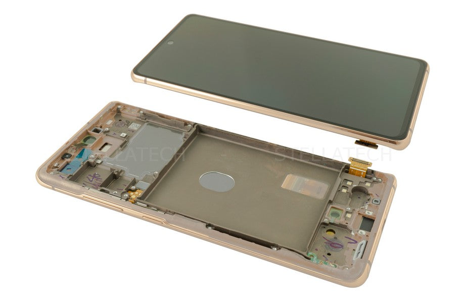 Original Samsung Galaxy S20 FE 5G Display Touch + Rahmen Orange SM-G78 ...