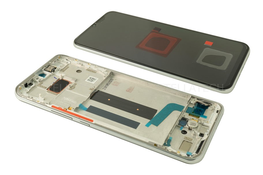 Original Xiaomi Mi 10 Lite 5G Display Touch + Rahmen Weiß M2002J9G