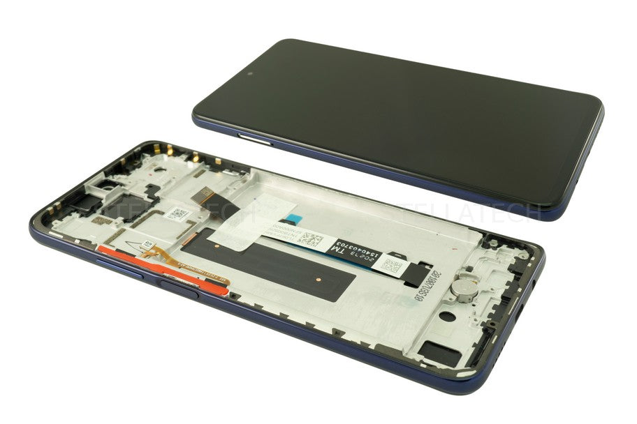 Original Xiaomi Mi 10T Lite 5G Display Touch + Rahmen Blau M2007J17G