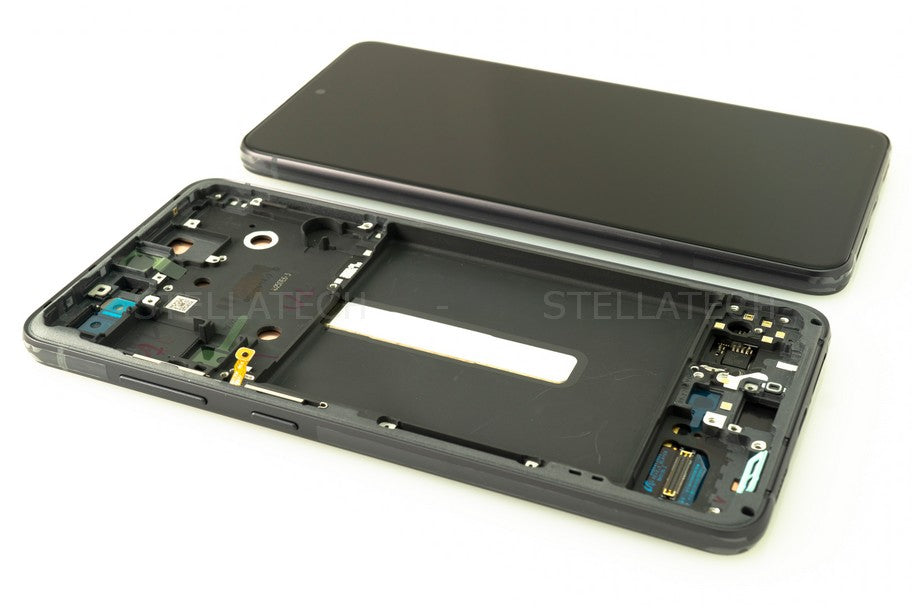 Original Samsung Galaxy S21 FE 5G Display Touch + Rahmen Grau SM-G990B